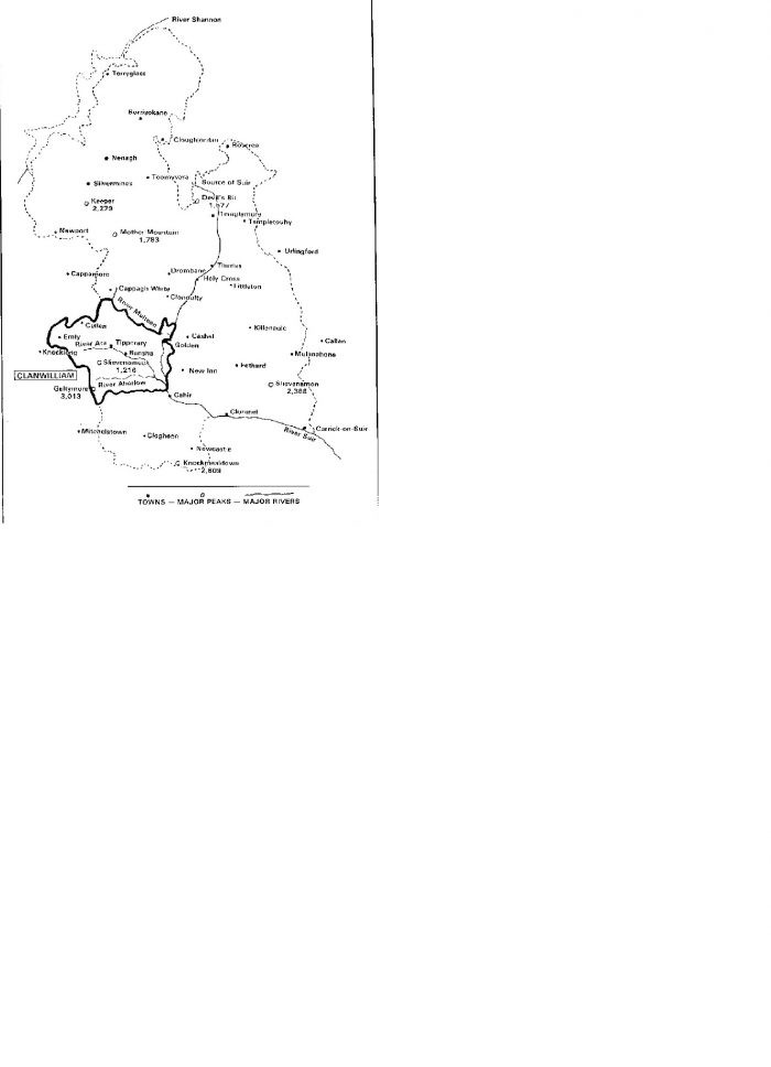 Map of Co Tipparery, Clanwilliam - Creaghe Family Historical Society