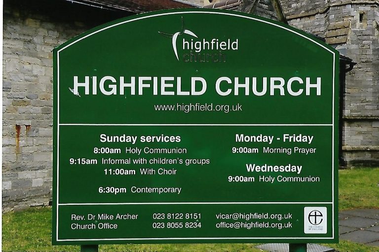 Highfield Church, Southampton - Creaghe Family Historical Society
